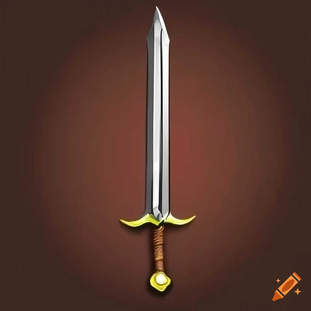 Drawing of a sword on Craiyon