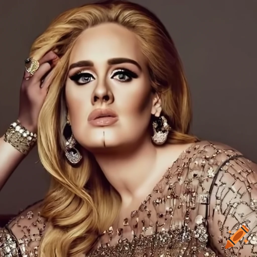 Adele in a glamorous vogue shoot