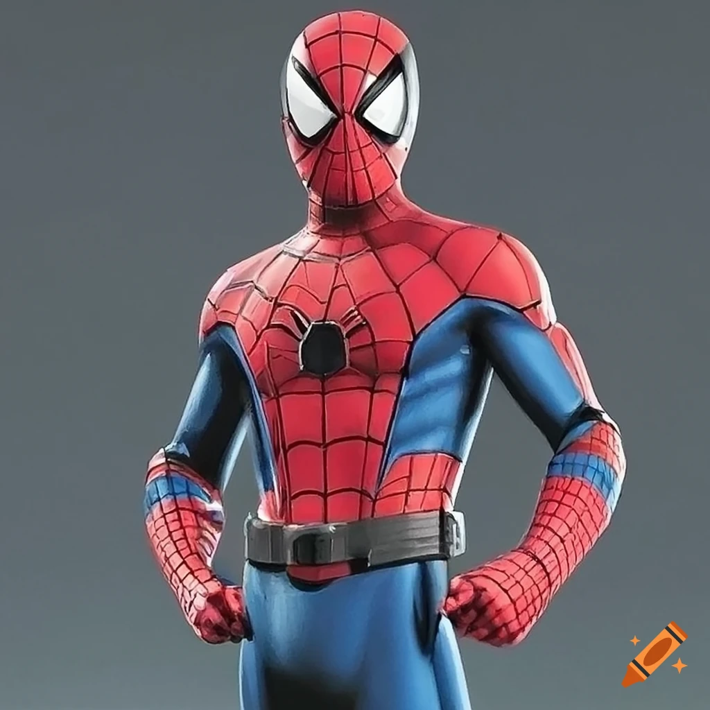 Spider-man wearing spider armor mk1