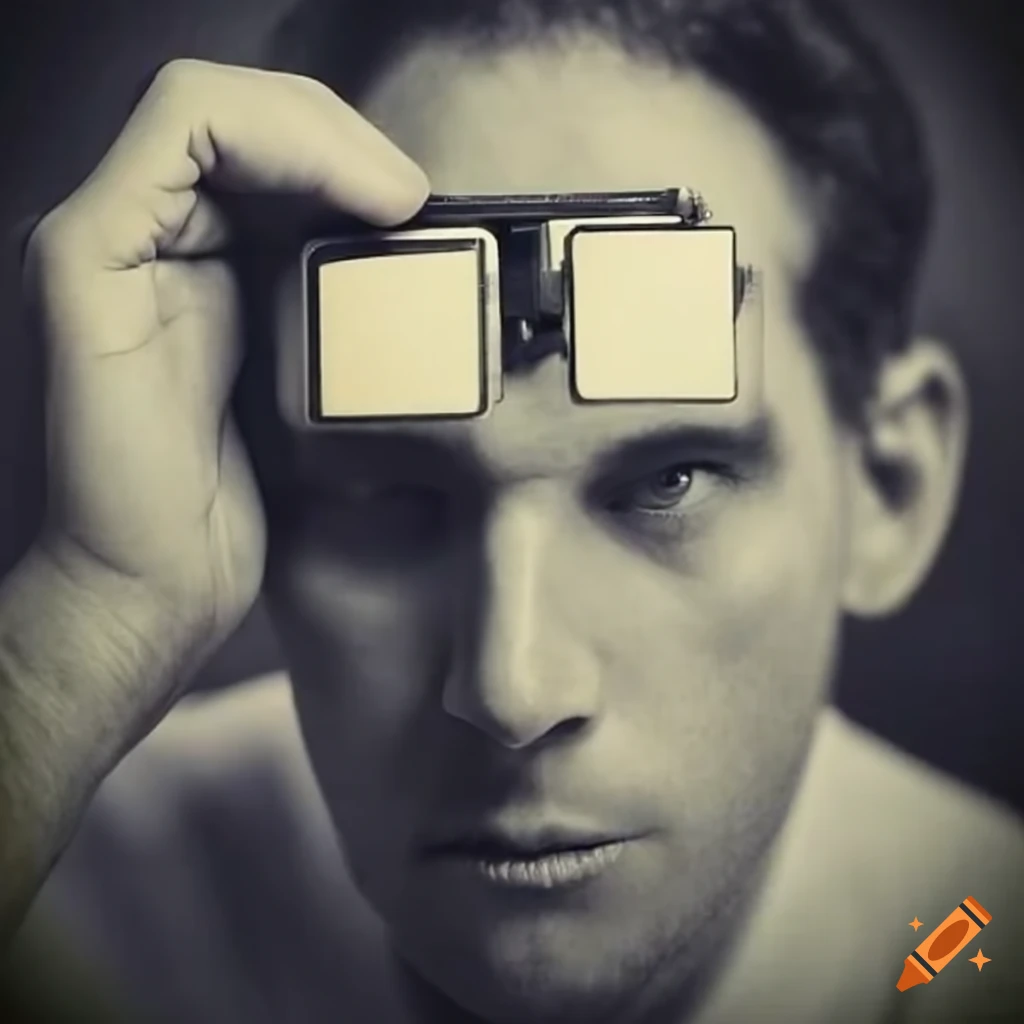 Photo of a man with a mind control device on Craiyon