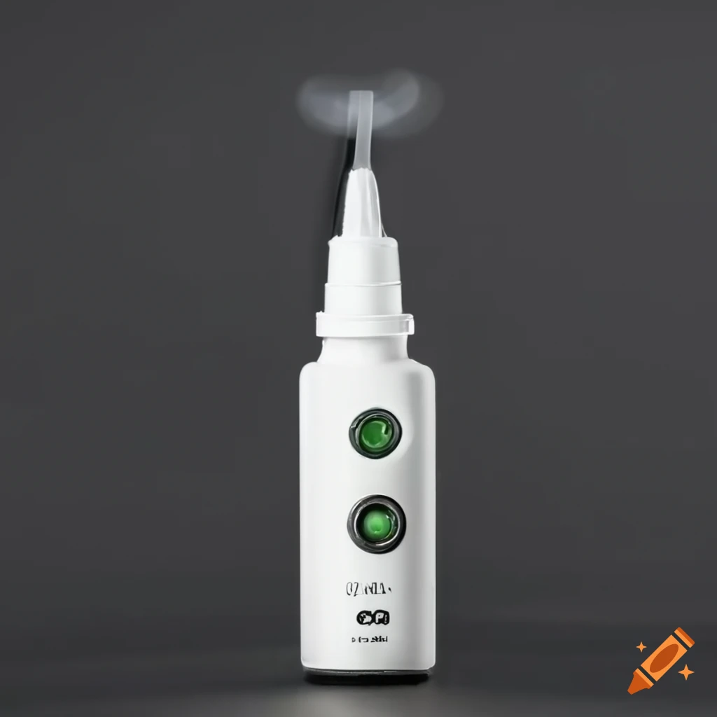 Electronic nasal spray with buttons