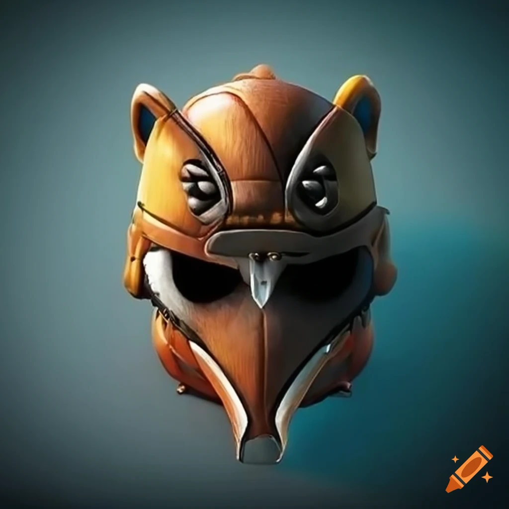 Squirrel helmet for video game characters