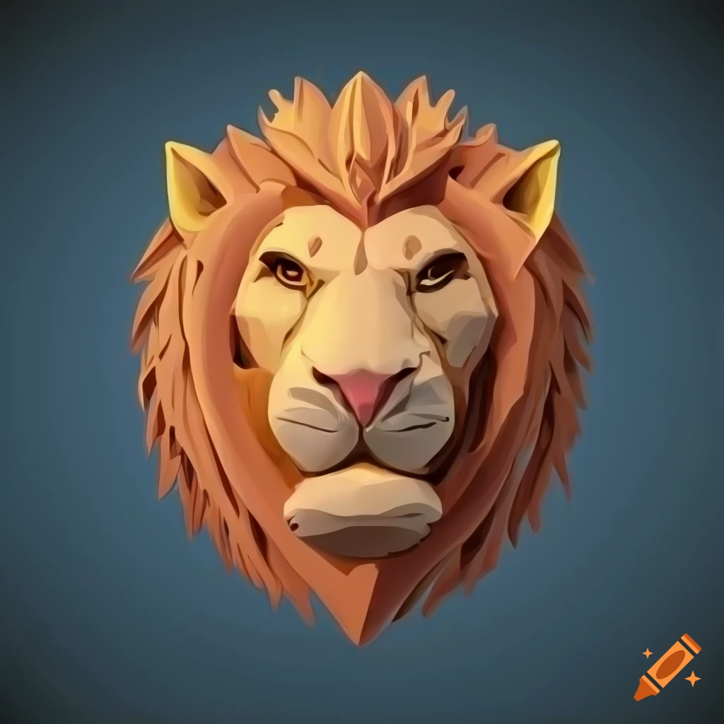 A lion with a crown, celebrating its 6th anniversary on Craiyon