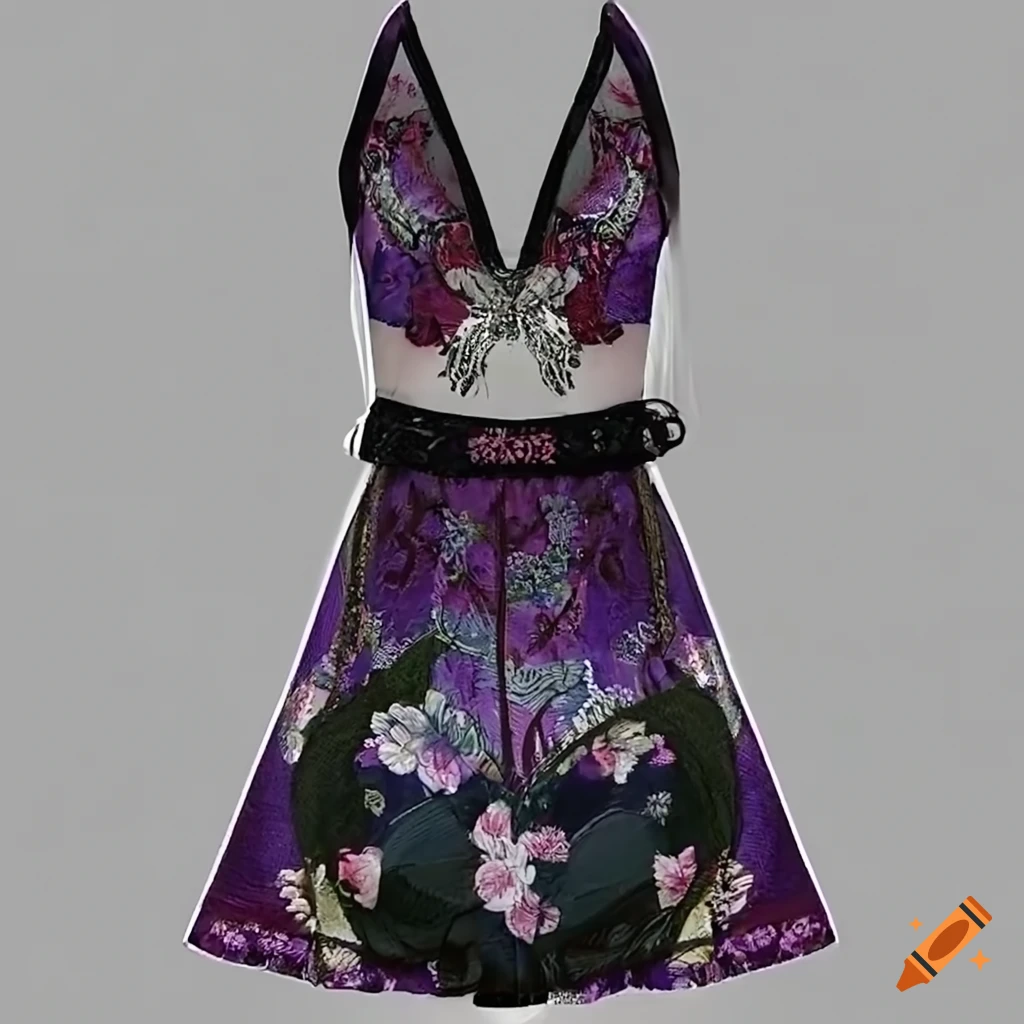 Honeycomb and diamond pattern dress on Craiyon