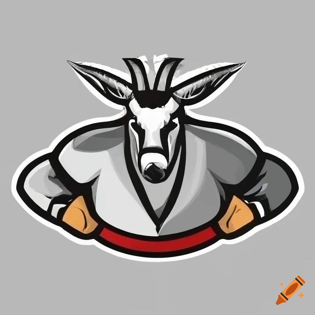 Oryx mascot for American football team on Craiyon