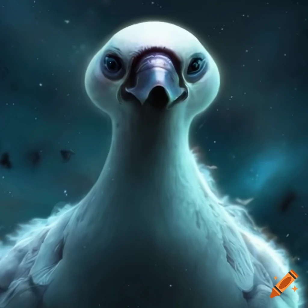 Image of advanced alien space geese on Craiyon