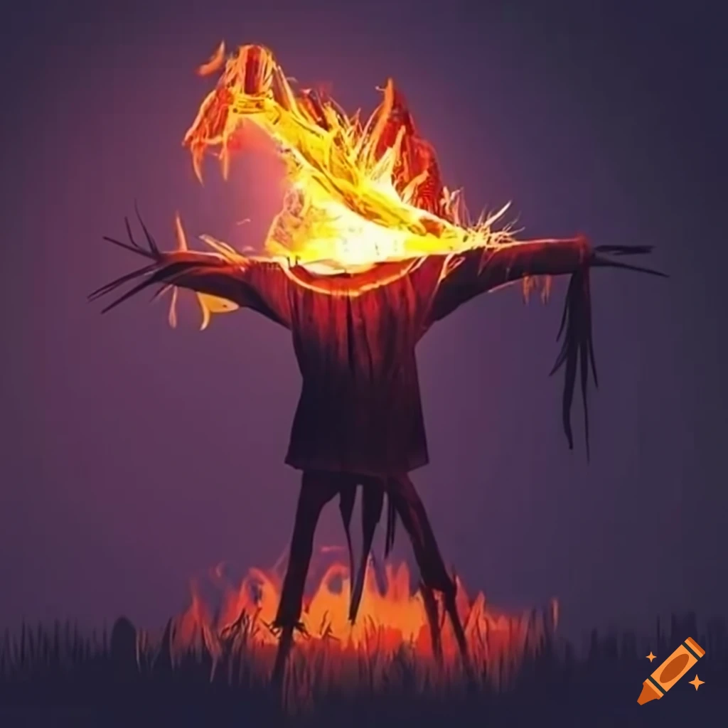 Witchy rats dancing around a bonfire at night on Craiyon