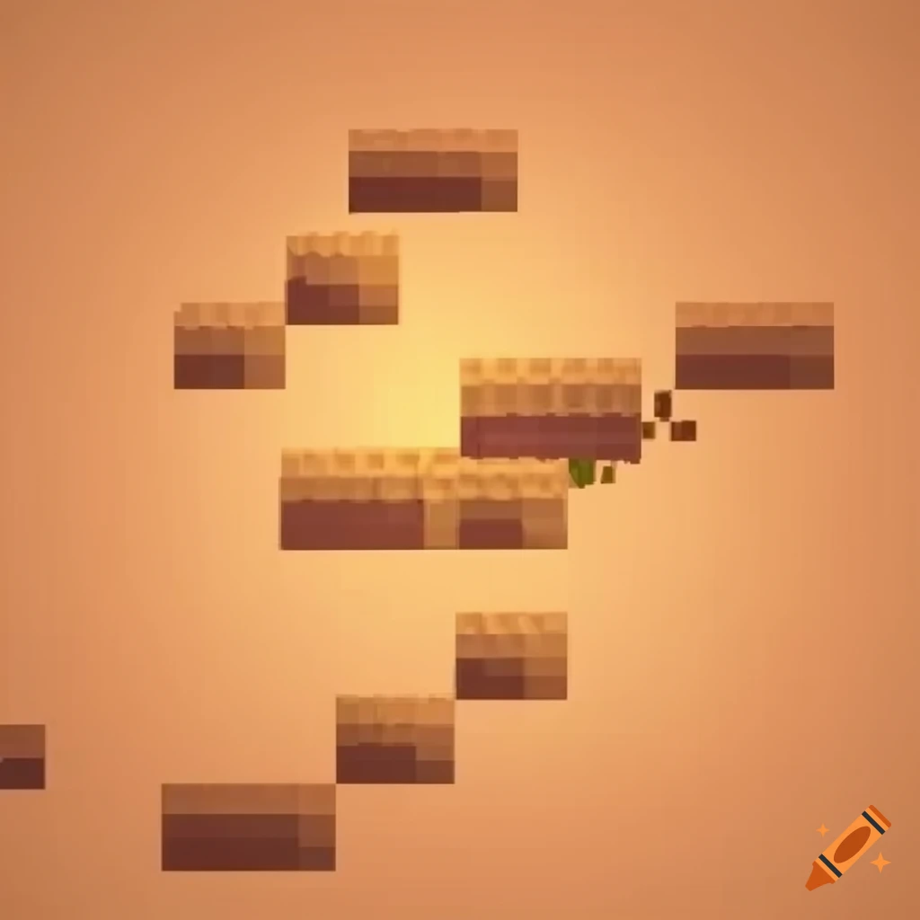 2d pixel art of a desert landscape on Craiyon