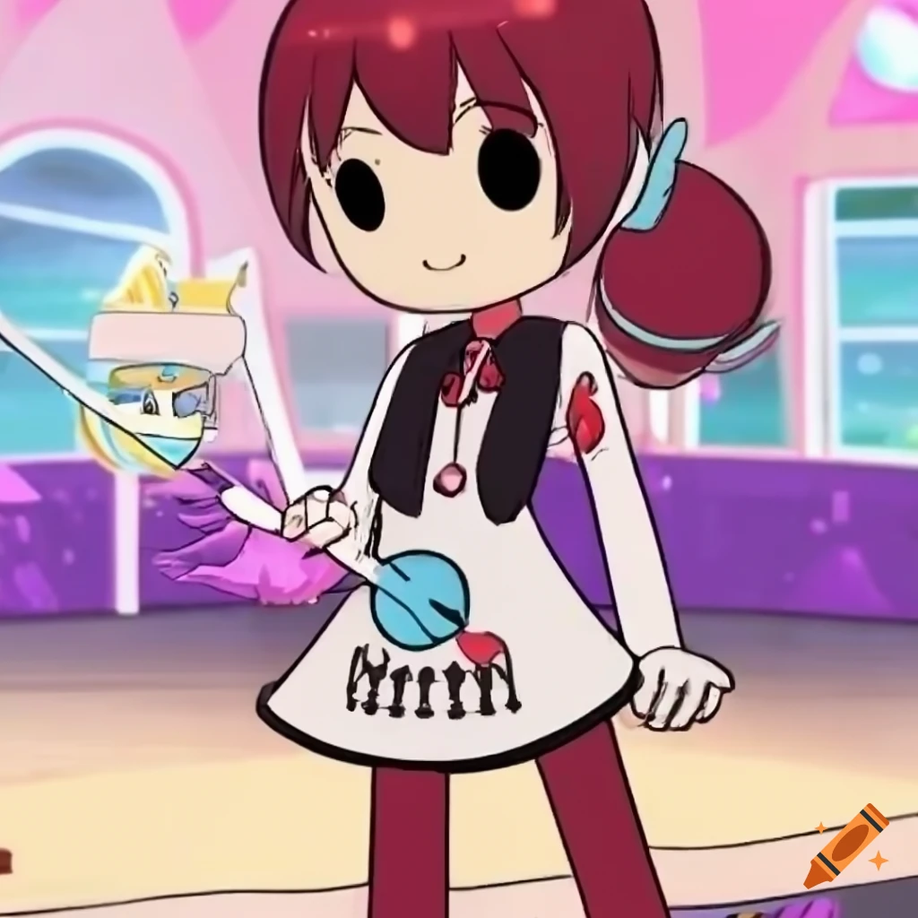 Rhythm heaven video game series character on Craiyon