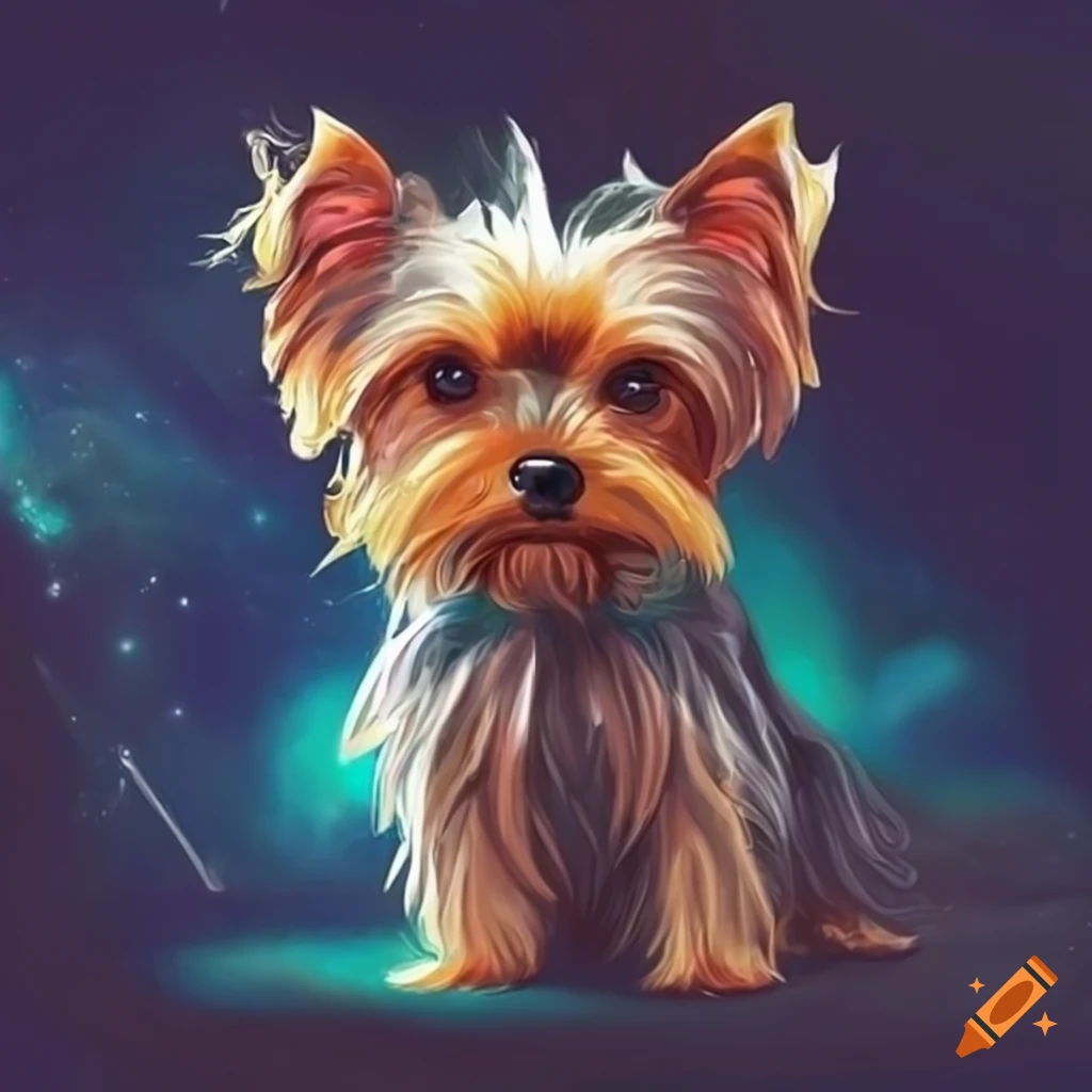 Yorkie in space album cover