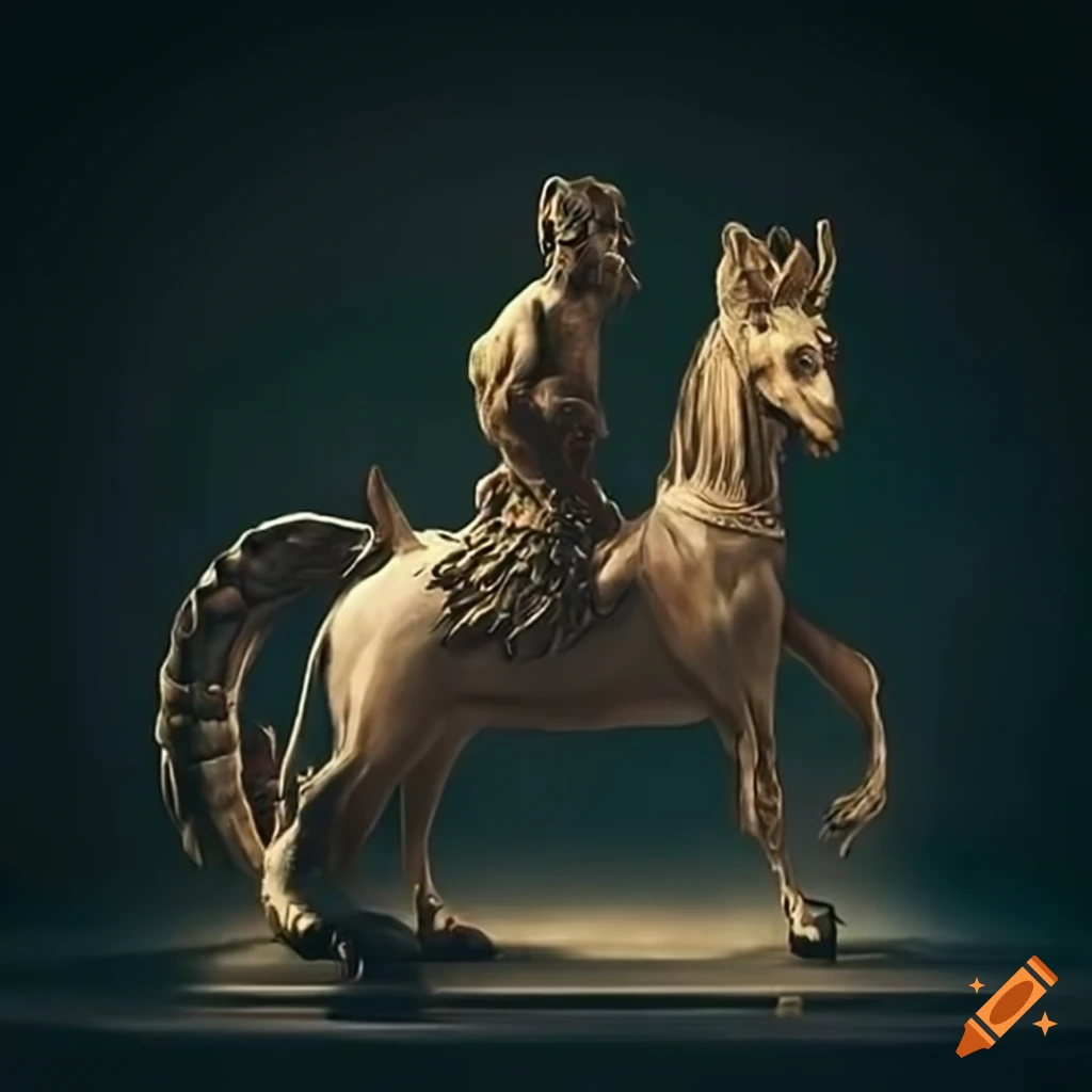 Artistic representation of a tikbalang