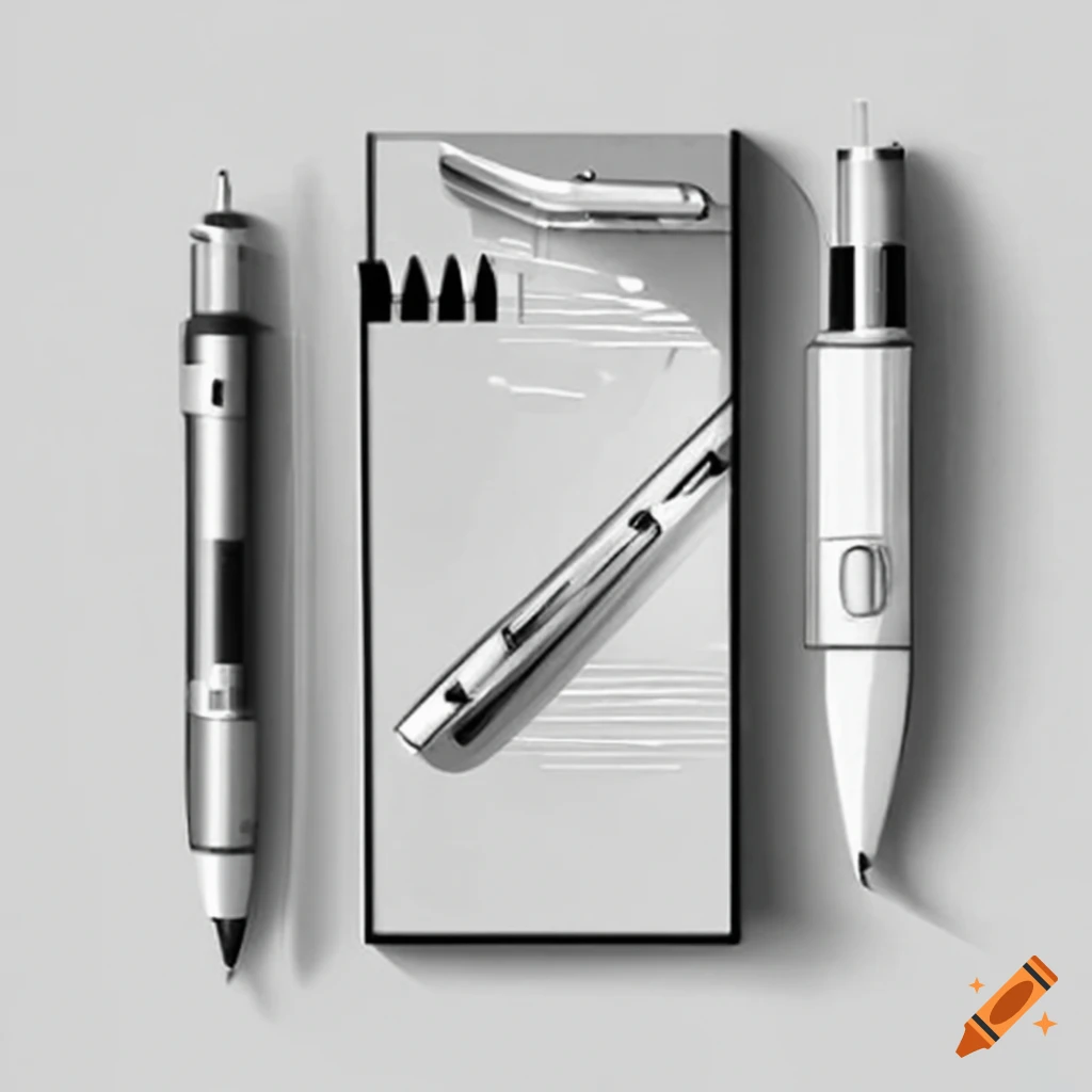 Multisized retractable drawing pen for architecture students on Craiyon