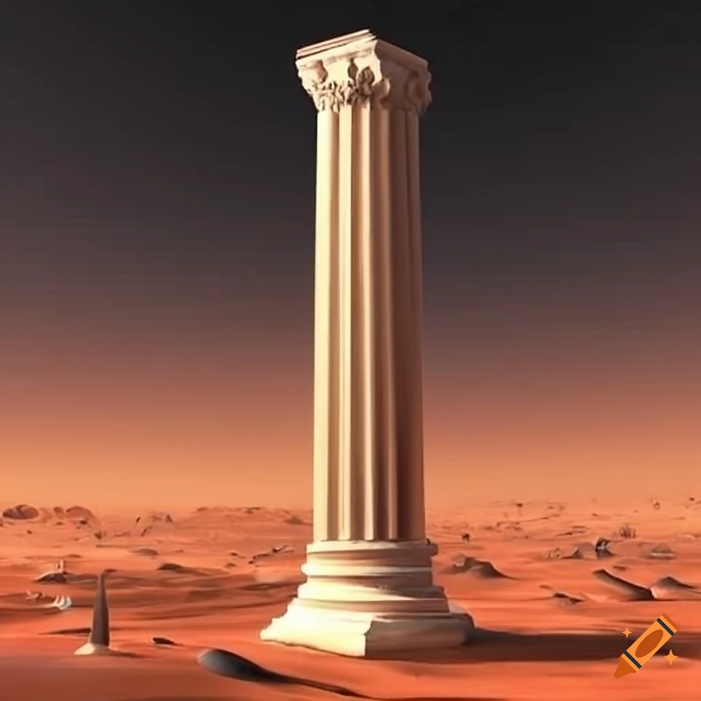 Doric column on mars on Craiyon