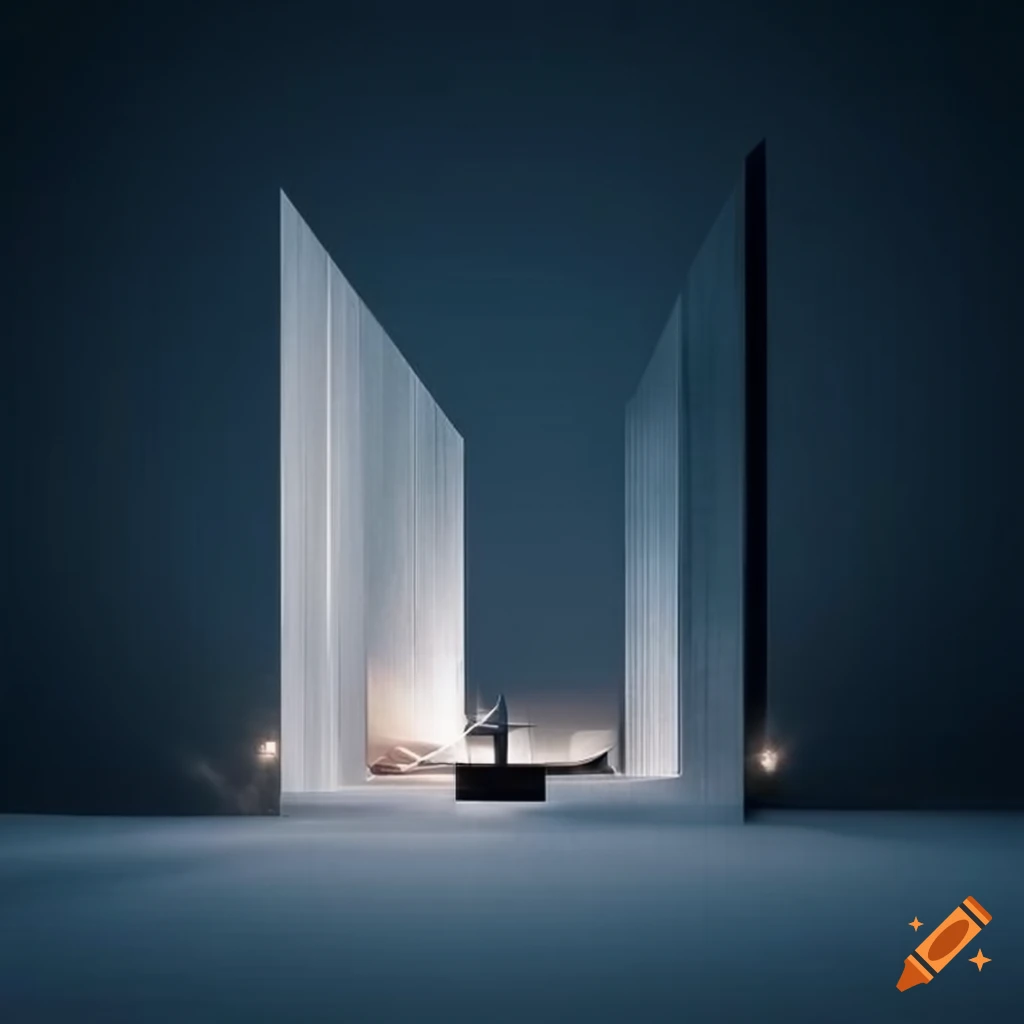 Minimalist tower cabin architecture on Craiyon