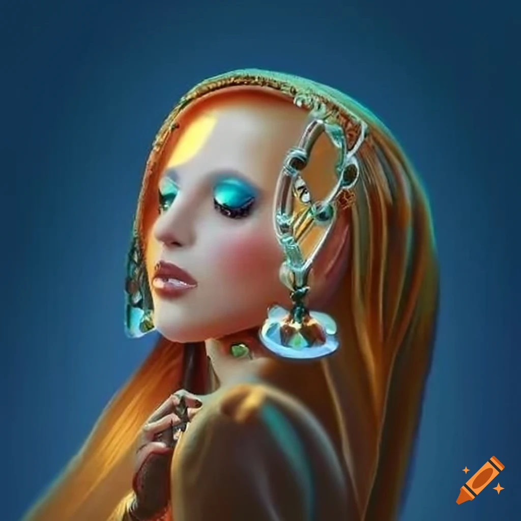 Captivating portrait of sandy with mesmerizing eyes on Craiyon