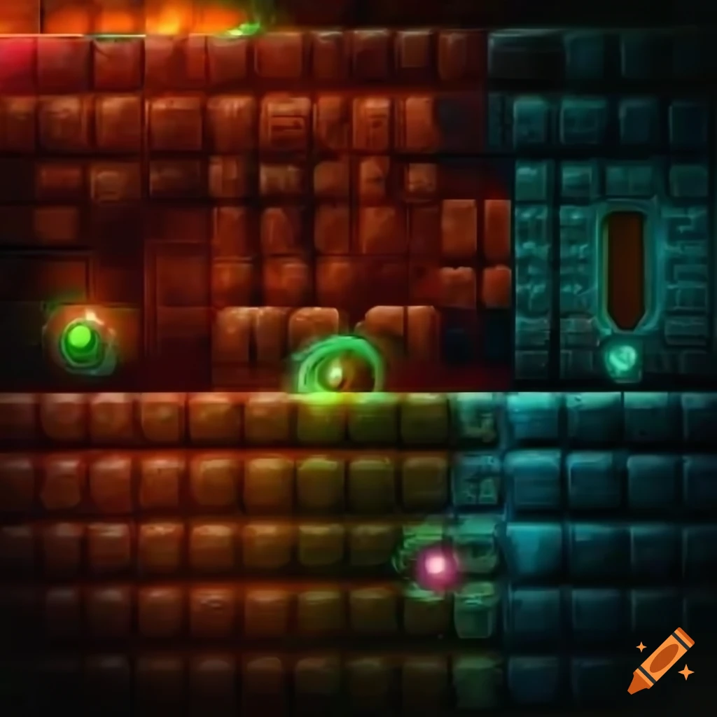 Realistic 2d bubble tiles for metroid game on Craiyon