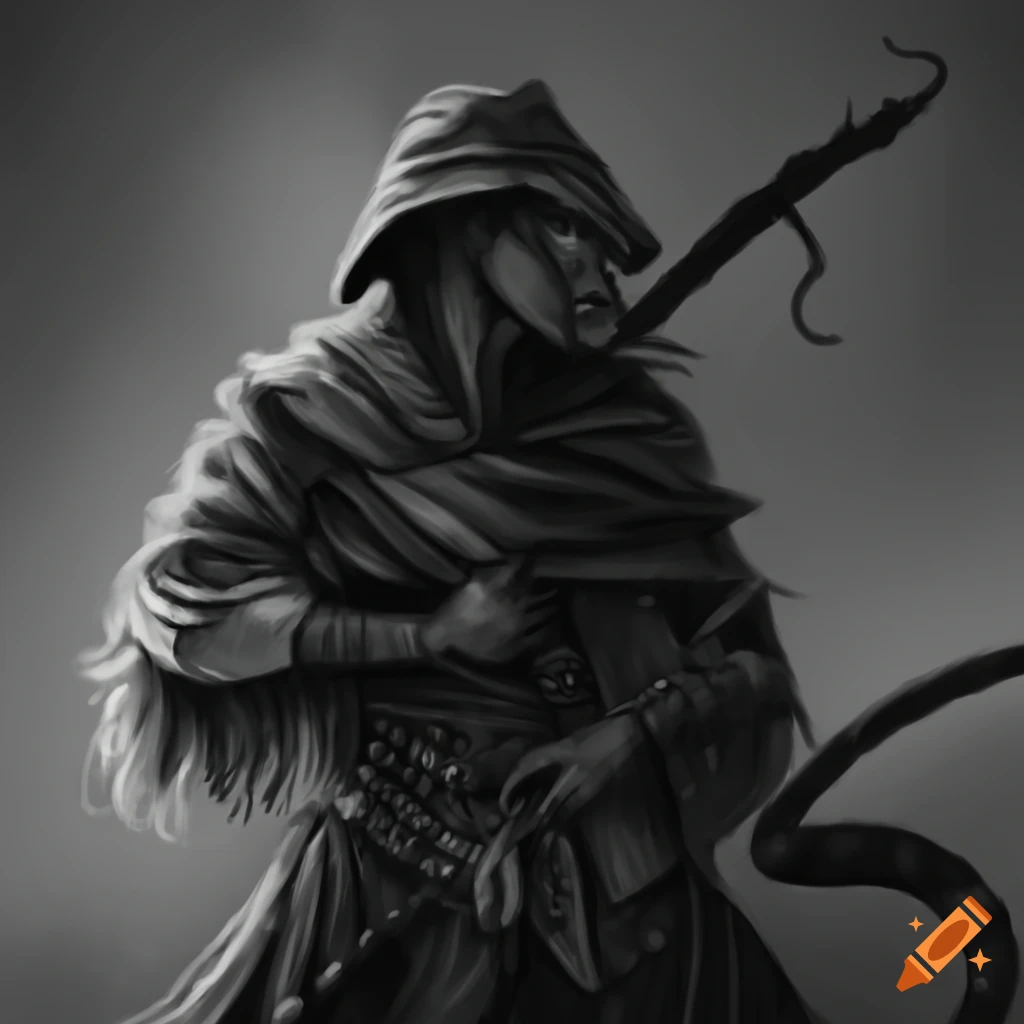 Image of a lizard folk ranger