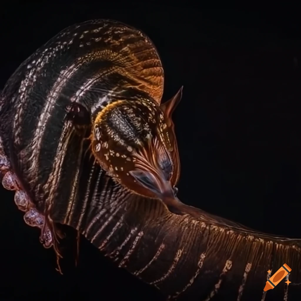 Dark fantasy creatures in a surreal forest on Craiyon