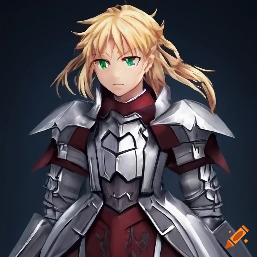 Detailed artwork of mordred from the fate series on Craiyon