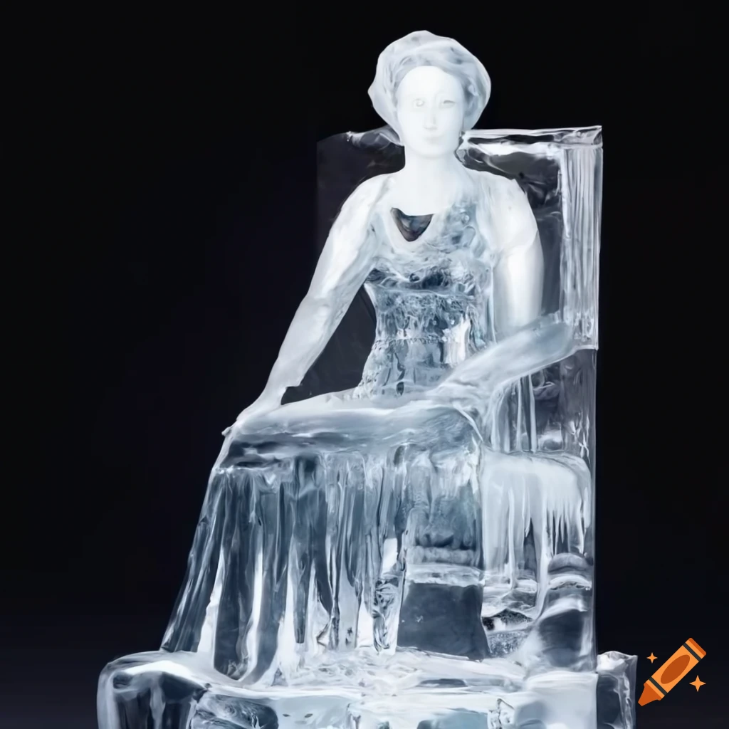Ice sculpture of eleanor roosevelt