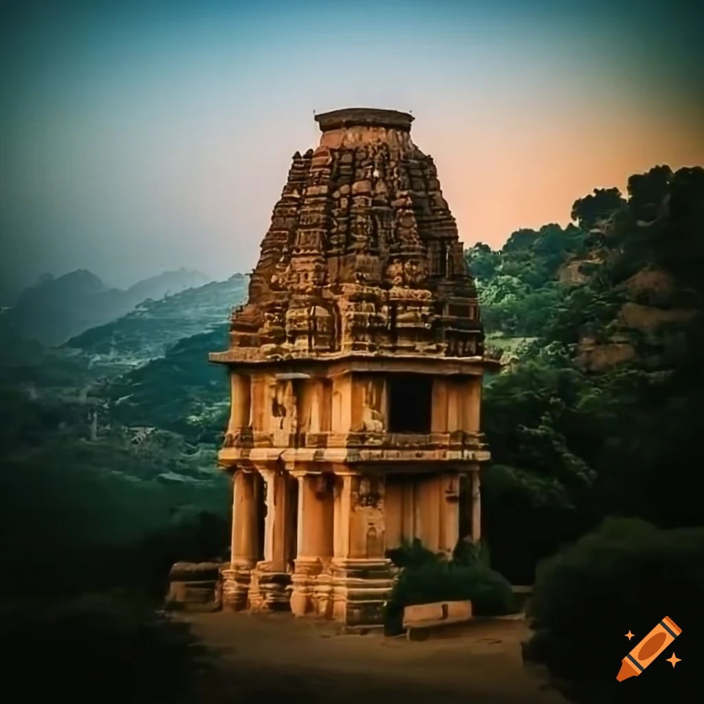 Picture of Onake Obavva in front of the Chitradurga fort on Craiyon