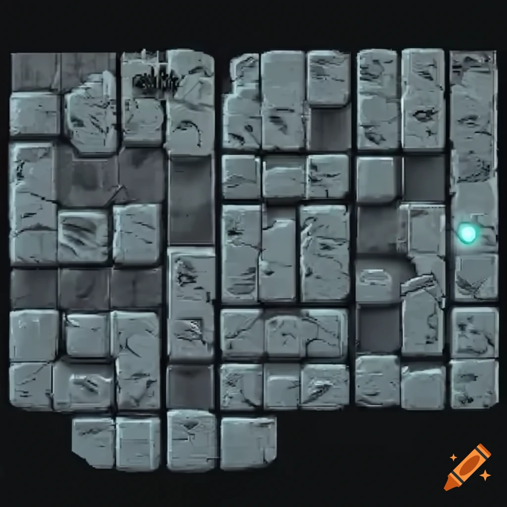 Realistic rock platform tiles for metroid dread game on Craiyon