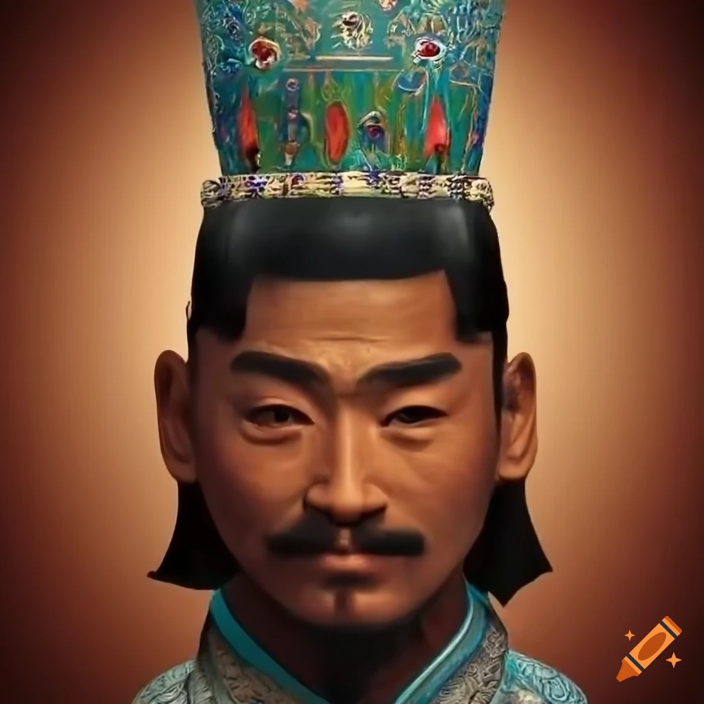 Portrait of a fierce chinese man from the qin dynasty on Craiyon