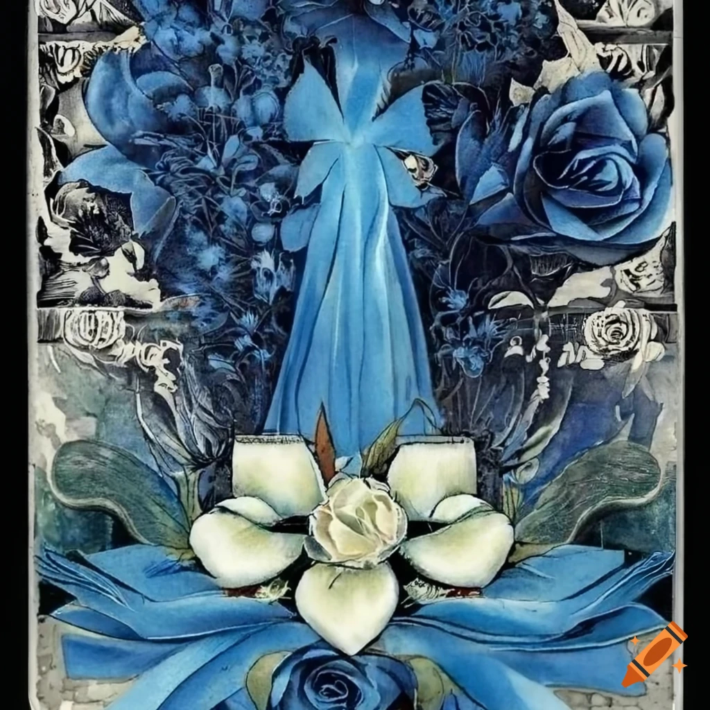 Art nouveau design with intricate roses on deep green background on Craiyon