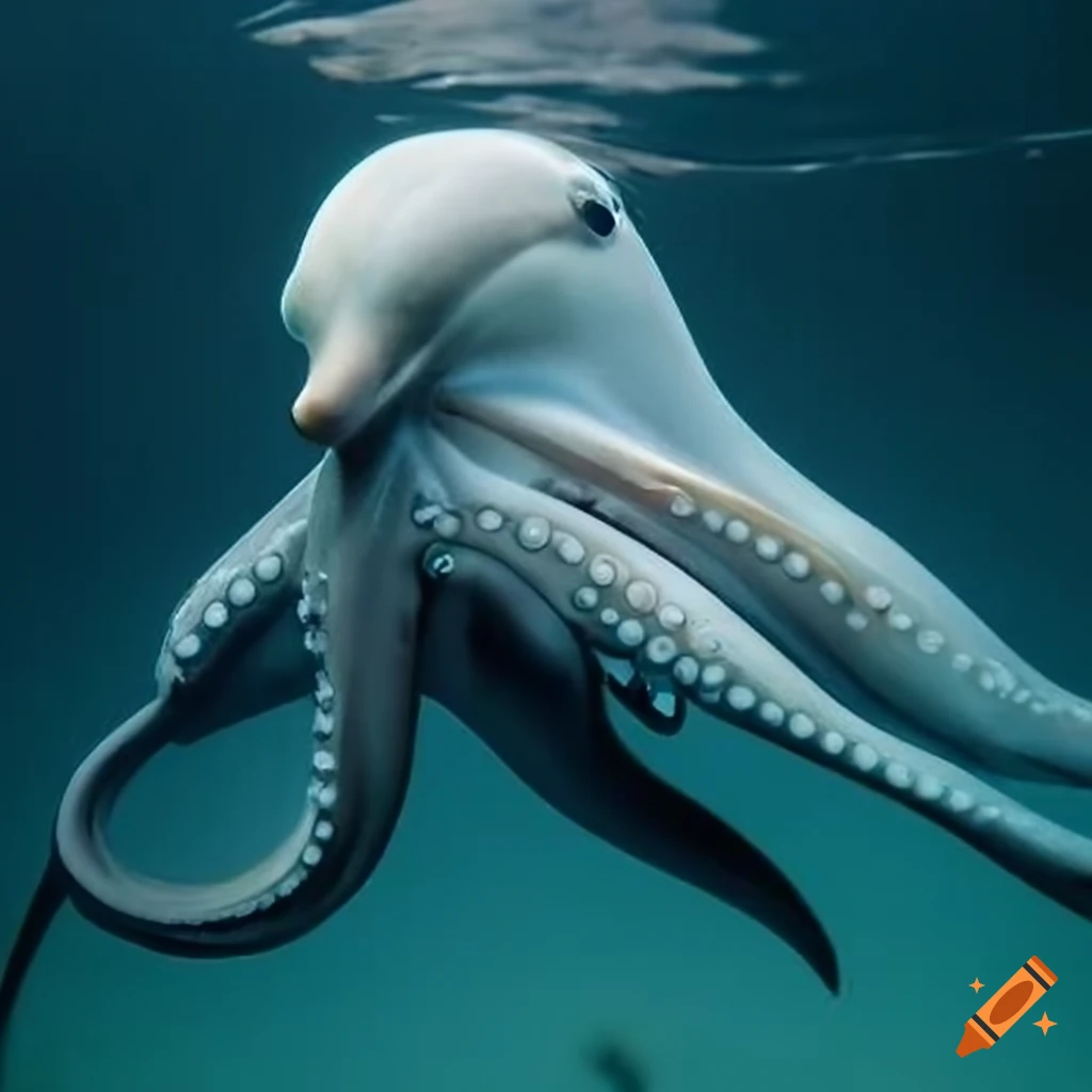 Image of an octopus-dolphin hybrid on Craiyon