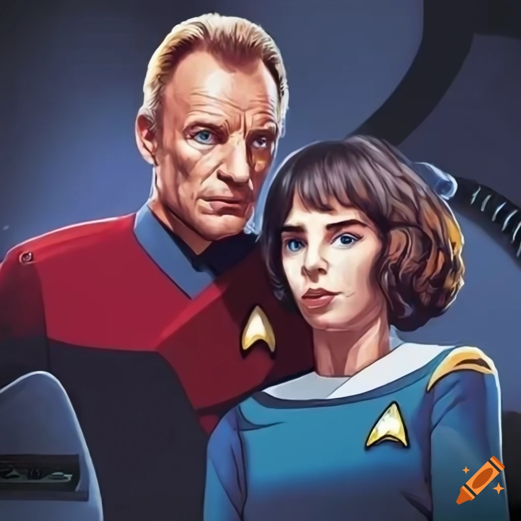 Sting as captain and sigrid as first officer in star trek discovery ...