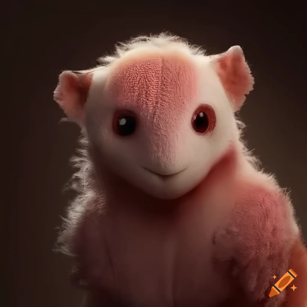 Surreal fiber art with strange animals