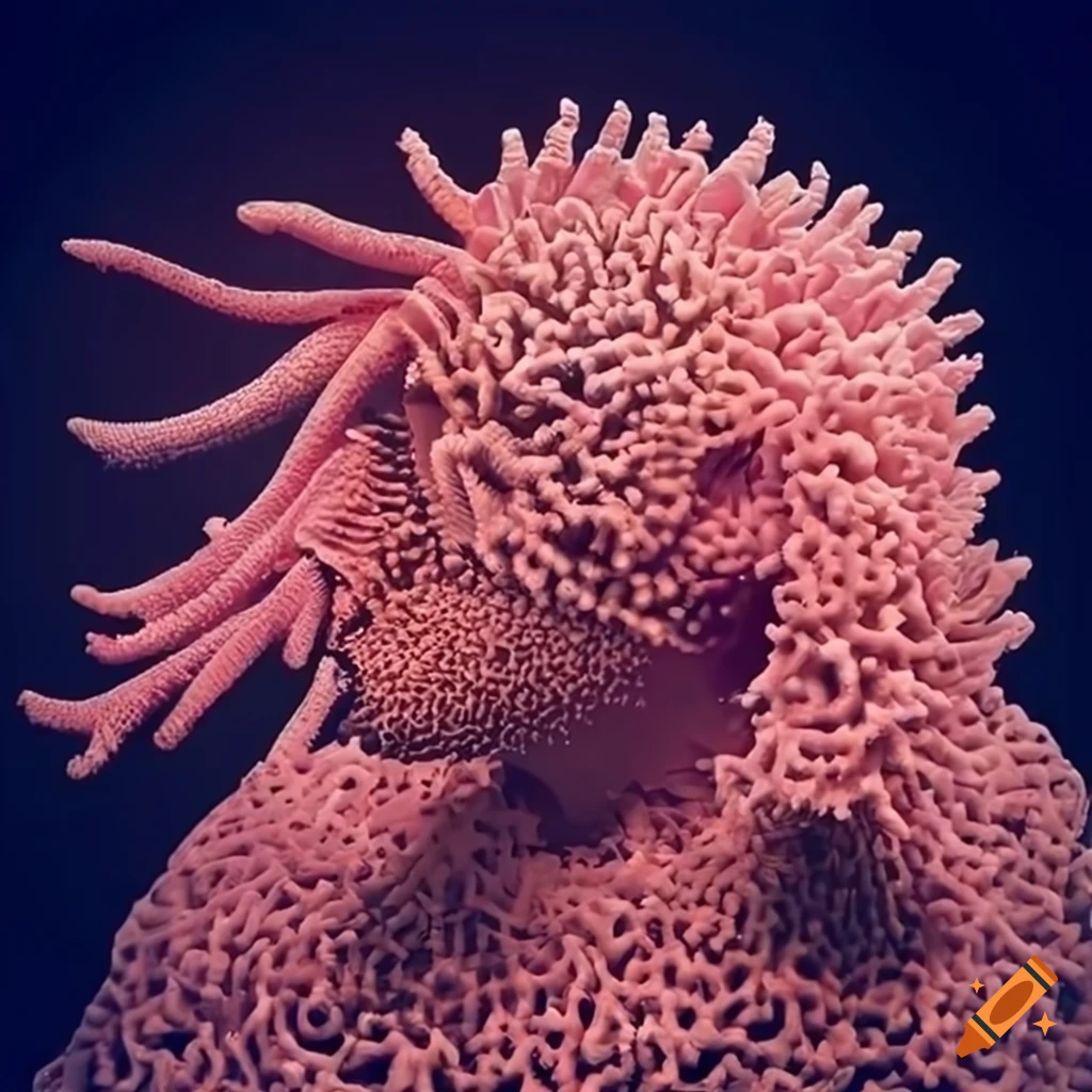 Living armor made of coral on Craiyon