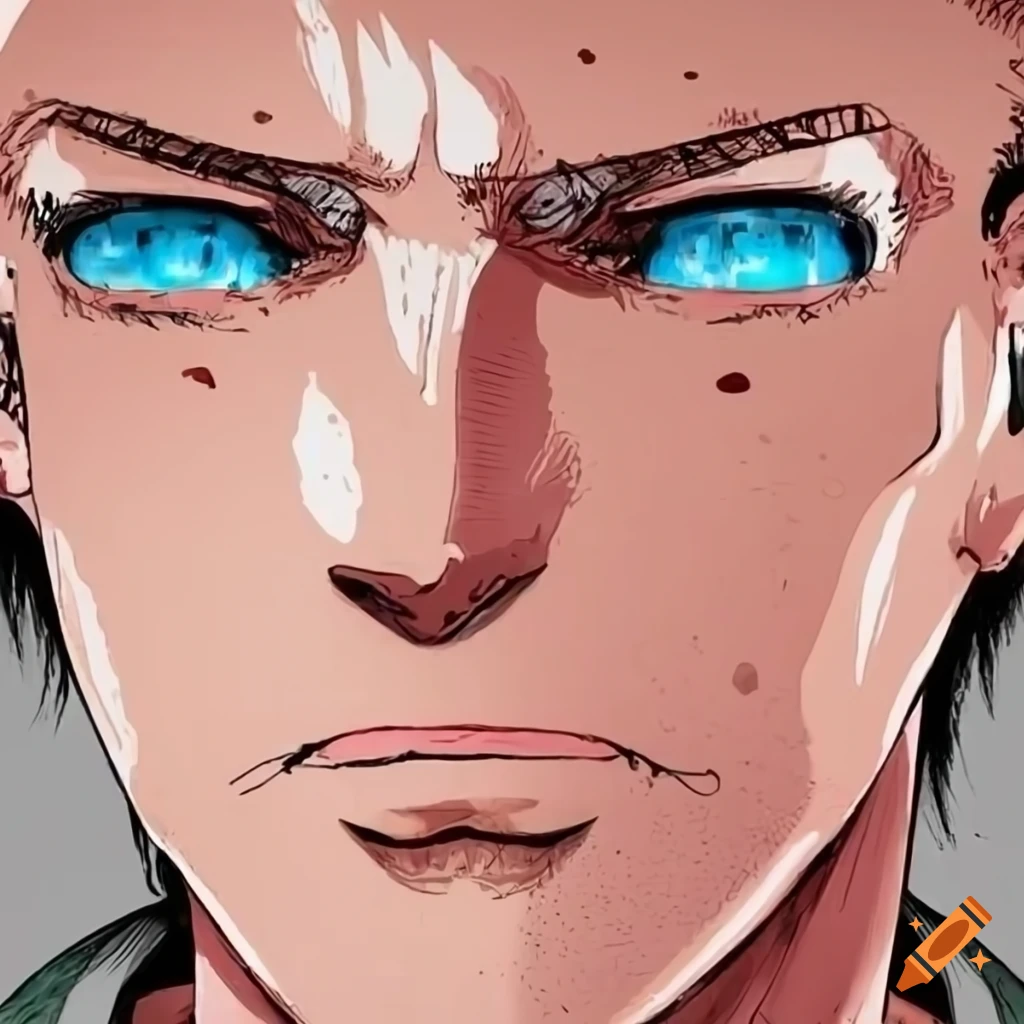 Bold and confident self-portrait of a middle-aged man