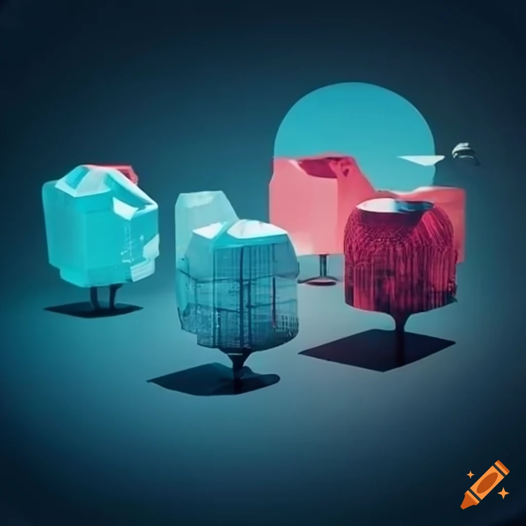 Image of collaborative work in an industry setting on Craiyon