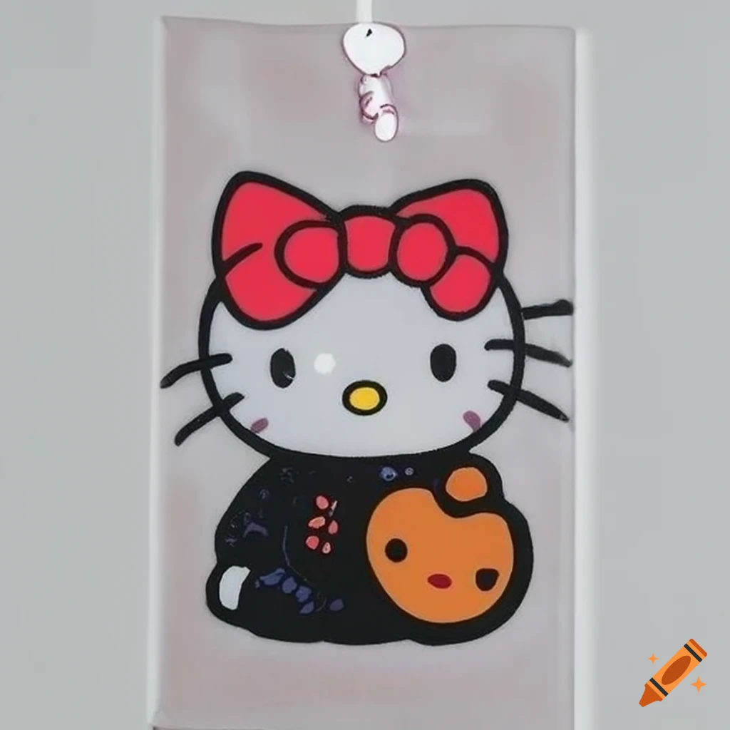 Cute sparkly halloween costume of hello kitty