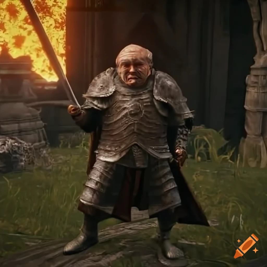 Image of danny devito in elden ring on Craiyon