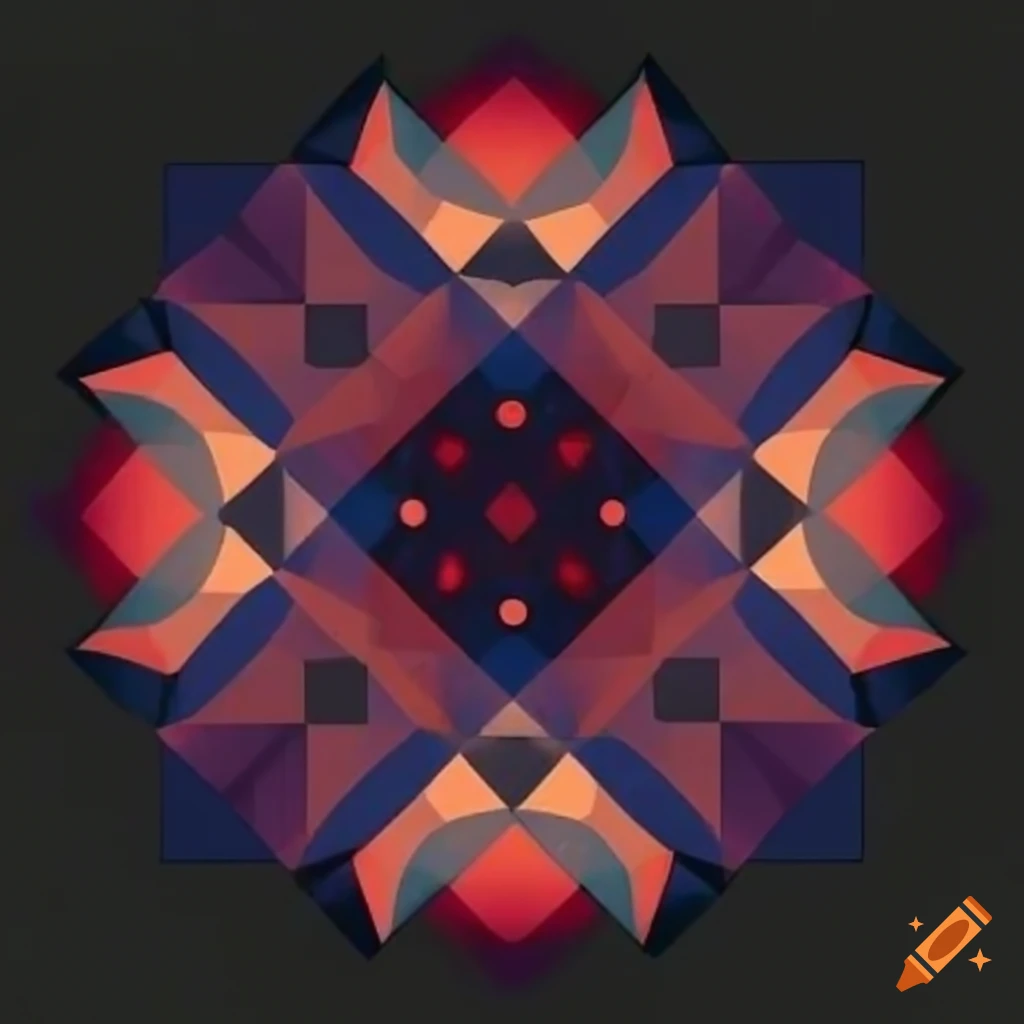 Geometric pattern of sequential shapes