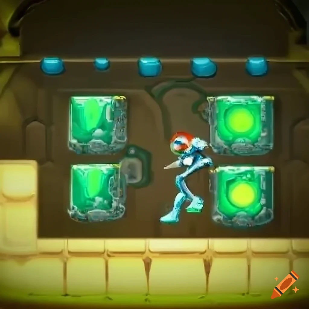 2d tiles of metroid dread game