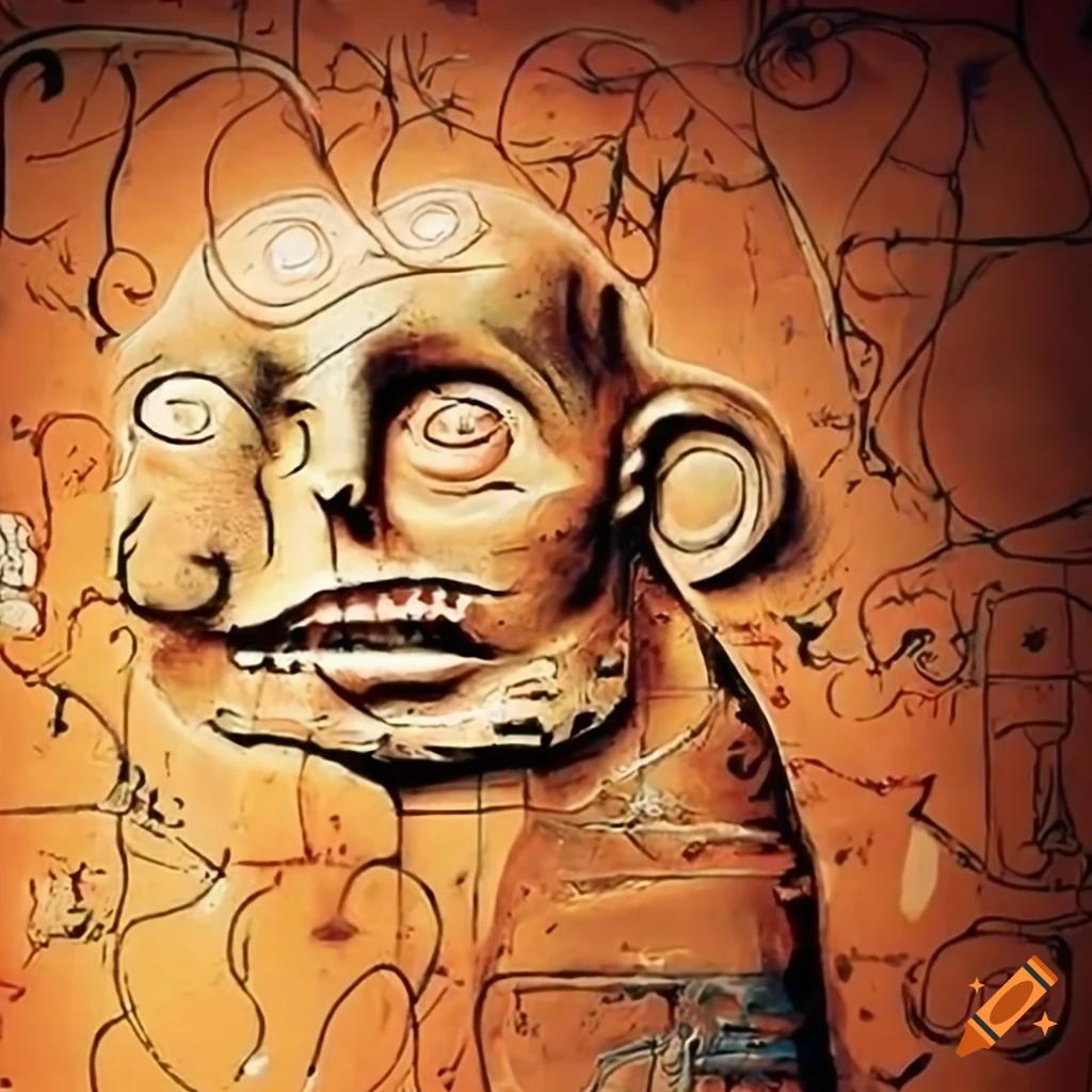 Ancient graffiti on Craiyon