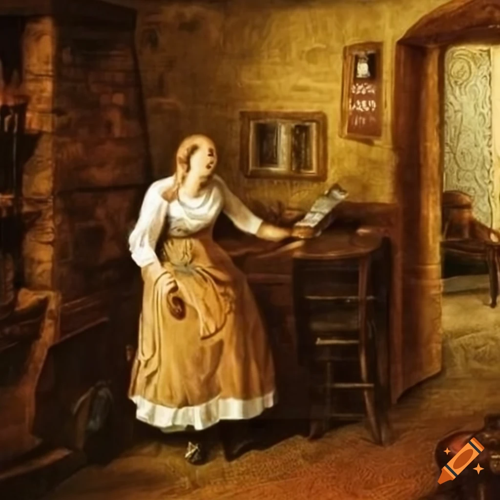 Innkeeper in a rustic setting on Craiyon