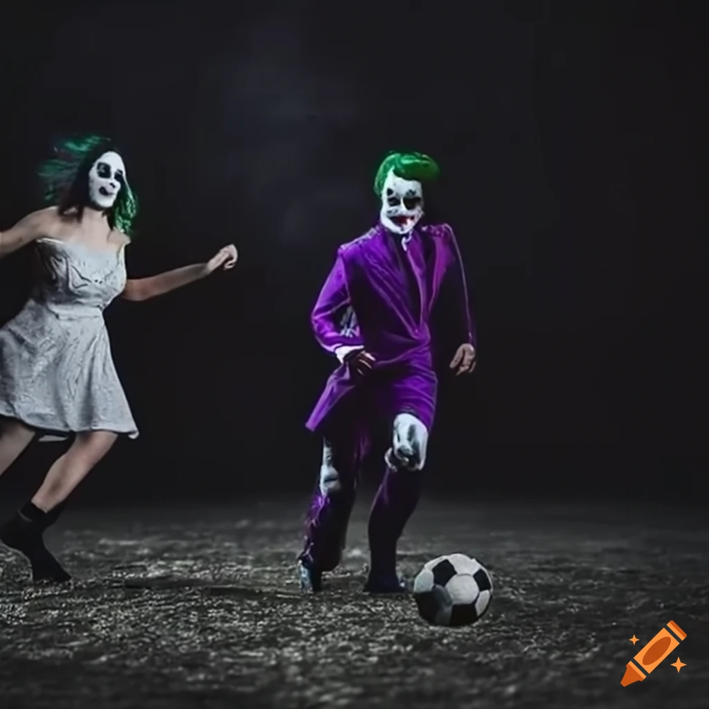 Joker Playing Football