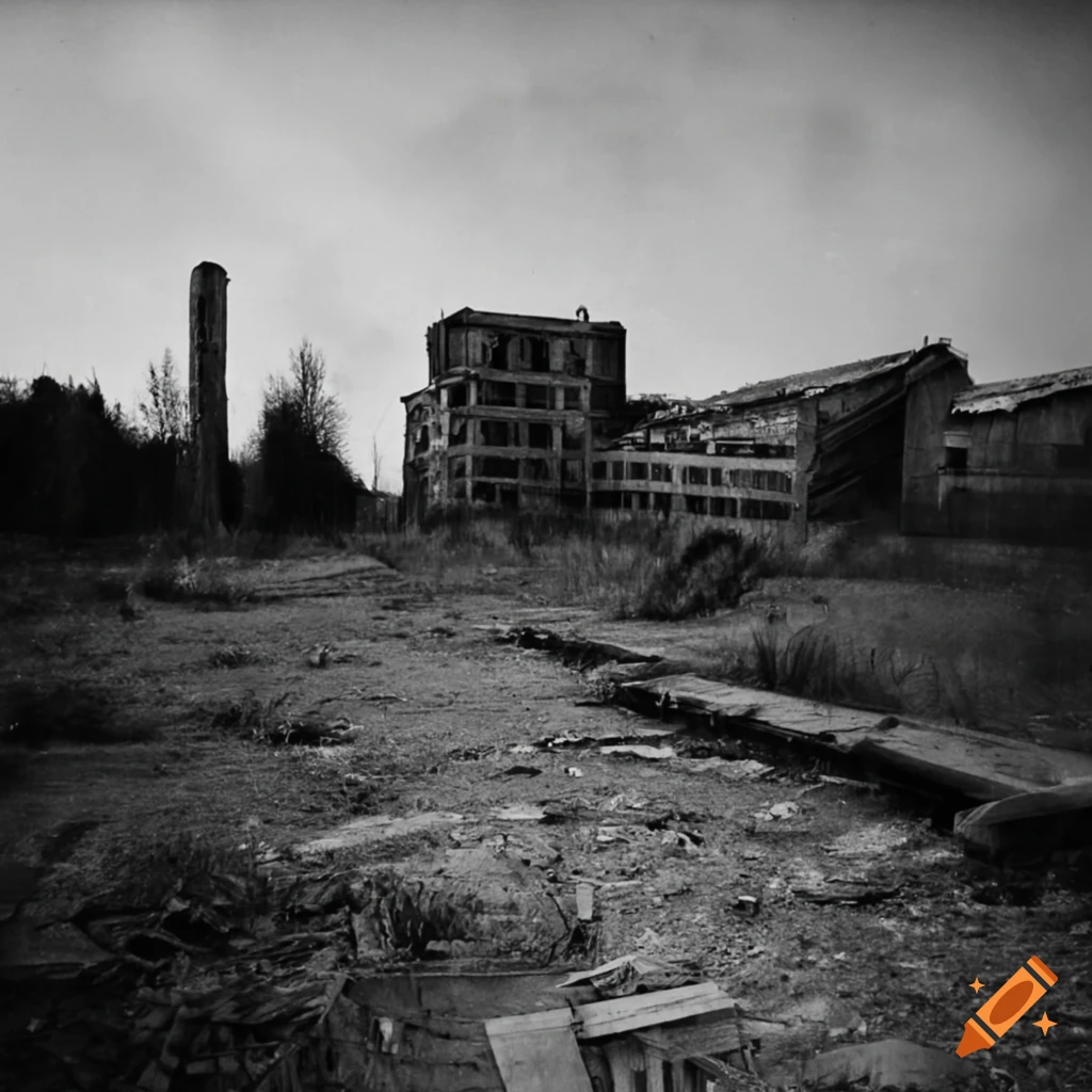 Photograph of an abandoned soviet ghost town
