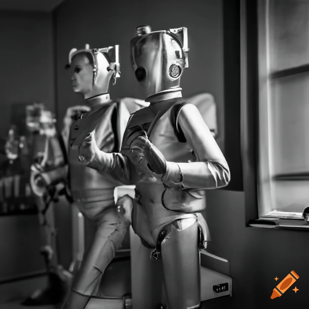 Image of cybermen from revenge of the cybermen on Craiyon