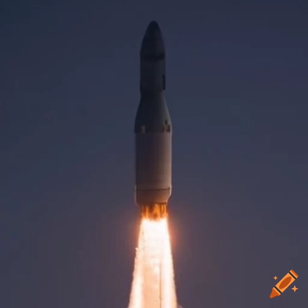 Rocket Launching Into Space