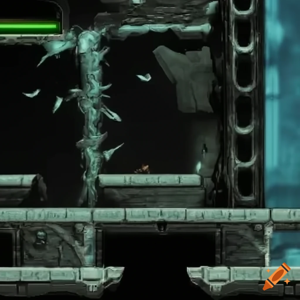 High-resolution realistic rock platform tiles for metroid dread on Craiyon