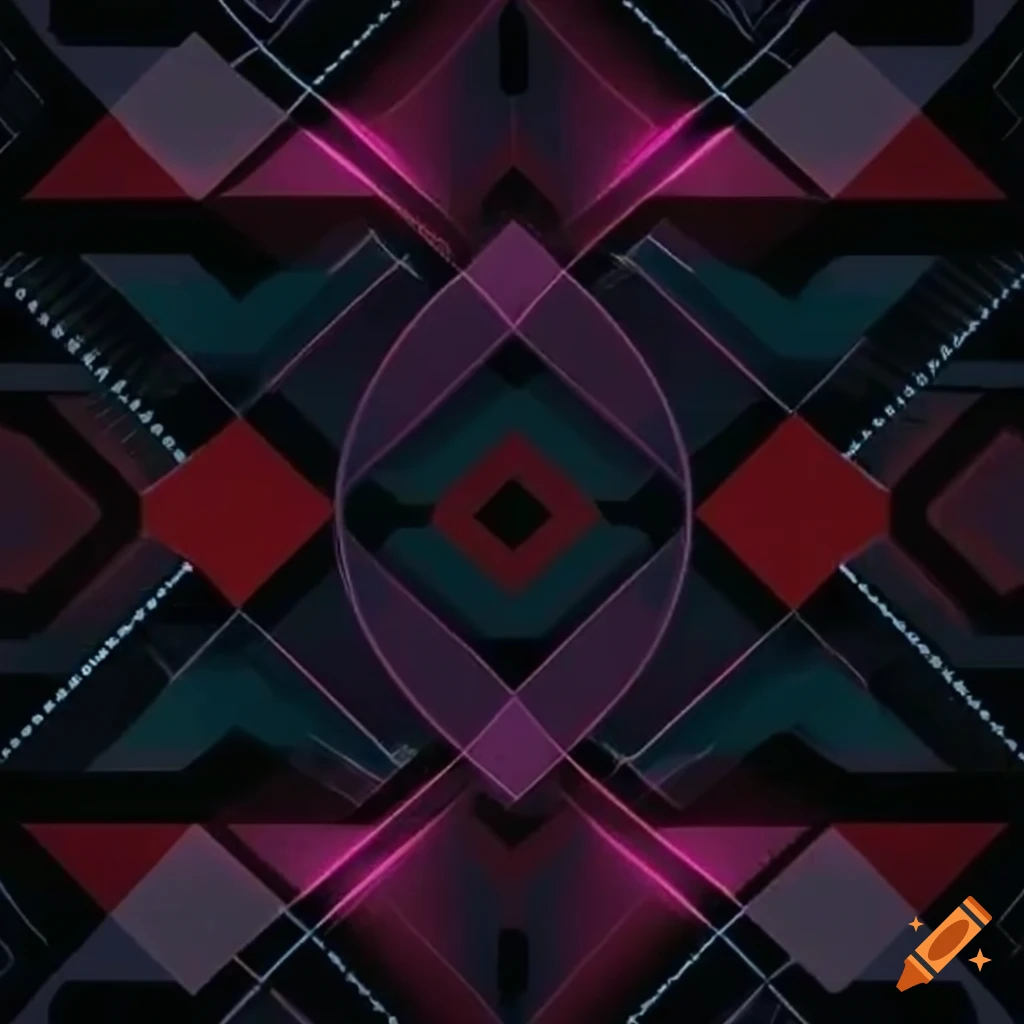 Geometric shapes forming a sequential pattern