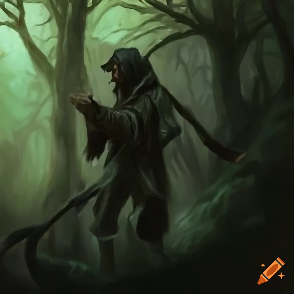 Bear warmonger in a thorn forest in magic the gathering art style on ...