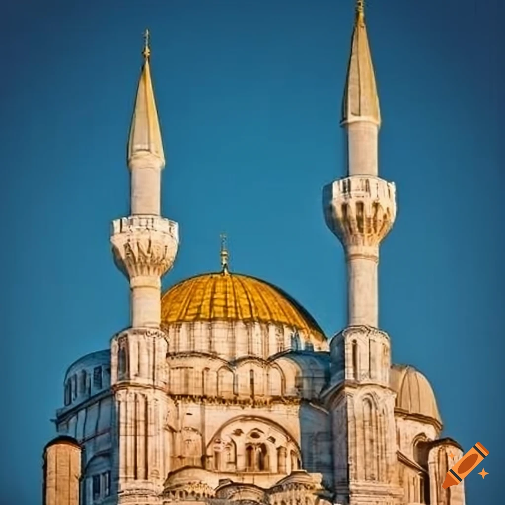 Unique architectural fusion of different styles in a religious building