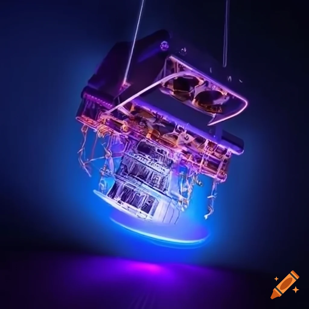 Quantum computer illustration on Craiyon