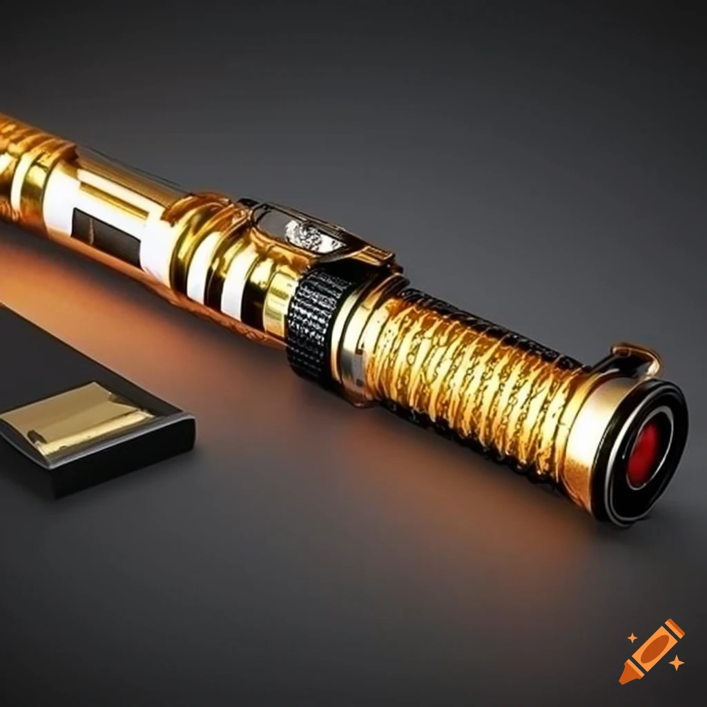Luxurious lightsabers with gold and platinum etchings